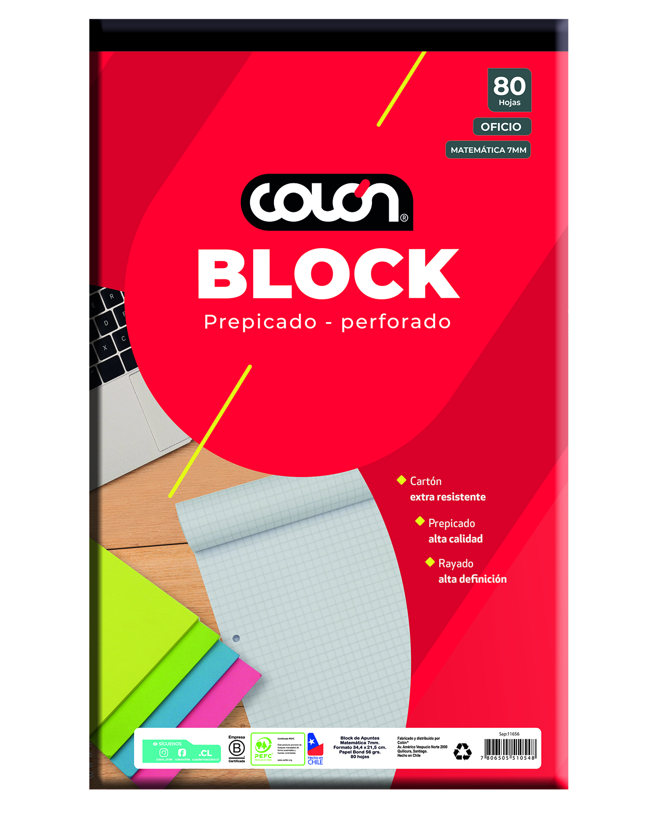 Block Apunte Colon OF.Prepicado Perforado – Higiesol